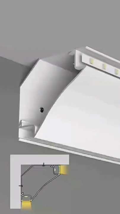 M69-69 Silver Aluminum Corner LED Profile Track for Ceiling Round LED Light