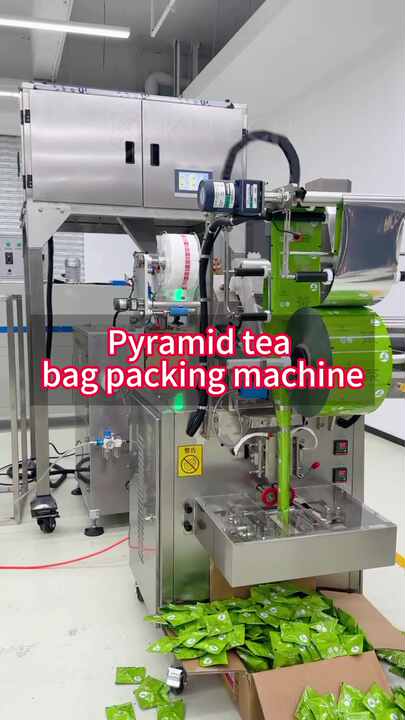 Automatic Triangle Pyramid Silk Tea Bag Packing Machine