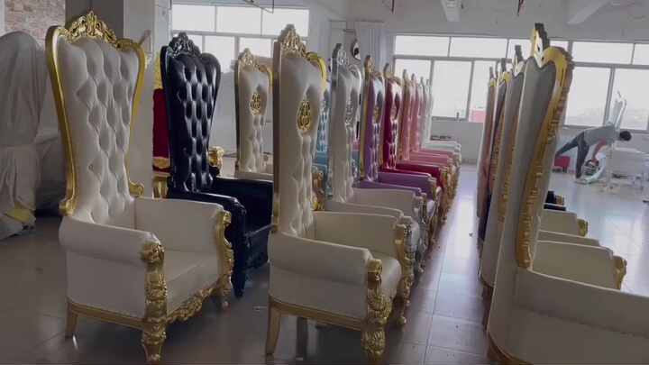 Luxury King and Queen Throne Chairs for Wedding Rentals