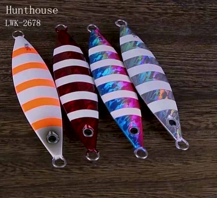 Factory Price 3d Eyes Simulated Jig Lure 60/80/100/150/200g Slow Jerk ...