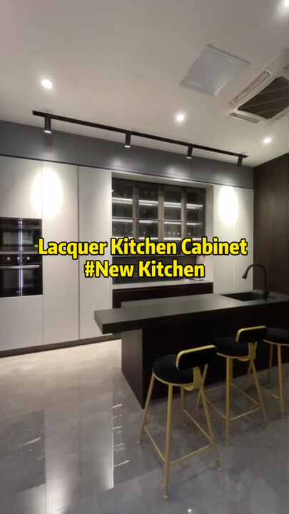 Kejia Luxury Modular Design Wooden Kitchen Cabinet Modern Furniture ...