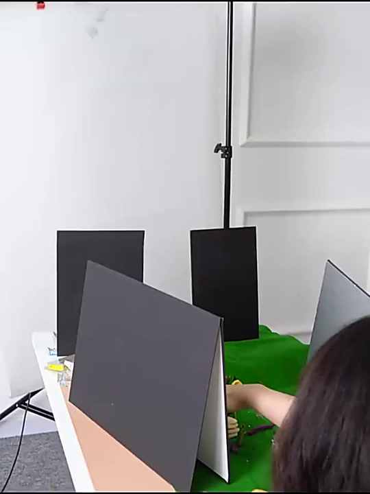 A3 Two Fold Reflector Shot Light Filler Photography Props Silver Black ...