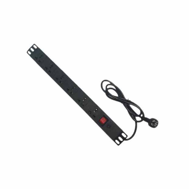 19'' 6 Way 10A Universal Standard Clever PDU with 1.8m Extension