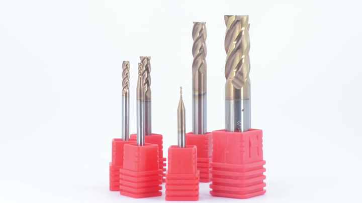ANCA R0.5 R1.0 4 Flutes Tungsten CNC Milling Cutters