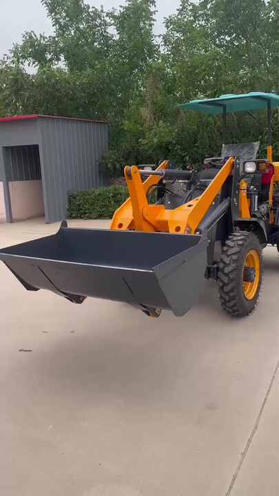 Free Shipping Wonway Farm Loader 25 HP Diesel Mini Wheel Loader Front ...