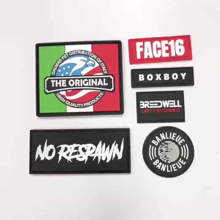 Custom High Quality Rubber Patches Pvc Logo Paintball Emblem Patch ...