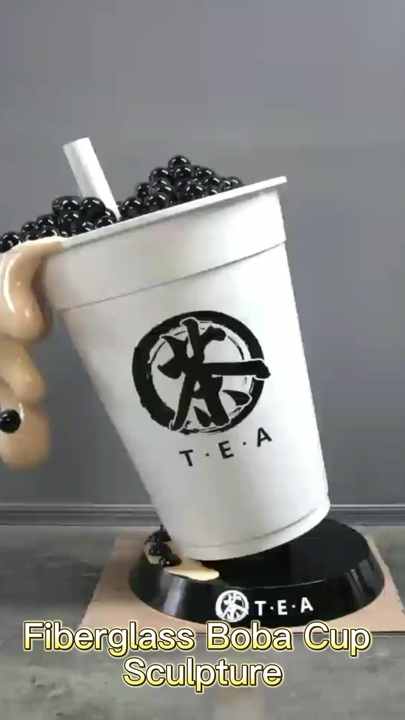 Large Giant Boba Display Statue - Customizable for Shops