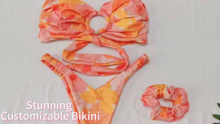 Shop 2024 Custom Design Swimwear - Nylon Elastane Brown Bikinis