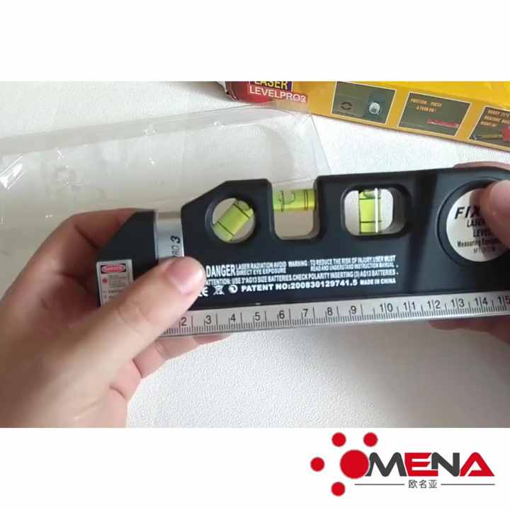 8ft Cross Line Measurement Ruler Leveling Laser Level Pro 3 Tools