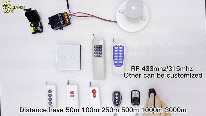 Universal RF Remote Control - Fixed, Learning, Rolling Code