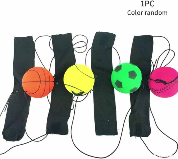 Sport Return Sponge Rubber Hand Ball Game Exercises Bouncing Elastic On ...