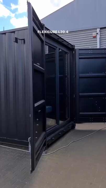 40ft Two Bedroom Container with Glass Door - Modern Hotel