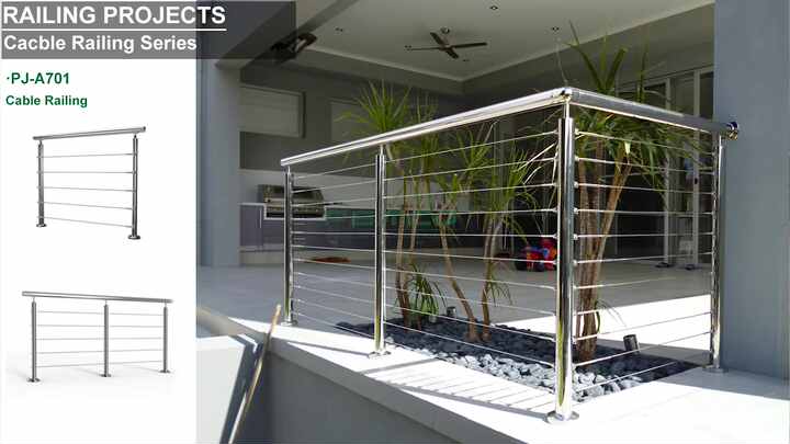 Modern Design Stainless Steel Cable Railing System for Decks, Balconies ...