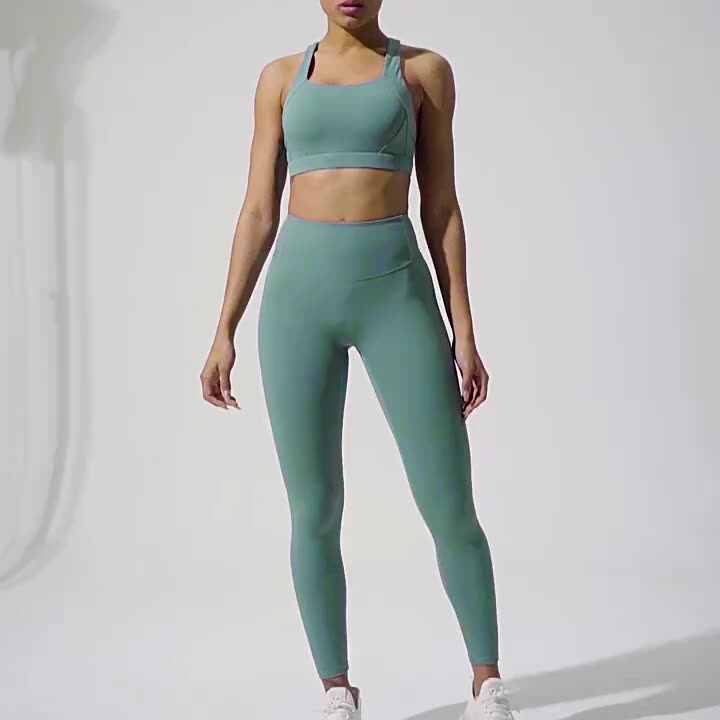 Wholesale Custom Fitness Butt Lift Long Sleeve Sets