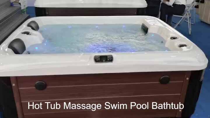 luxury modern outdoor spa 5 adults hot tub Japanese bathtub spa huge ...