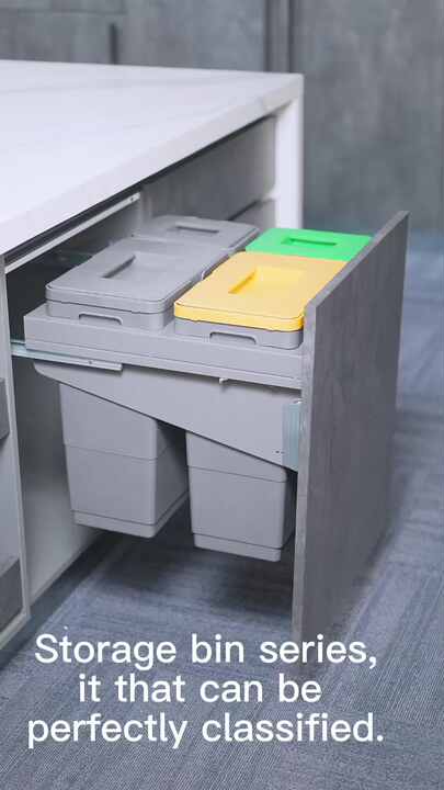 Unihopper Factory Plastic Rectangular Cabinet Bins Sliding Cupboard ...