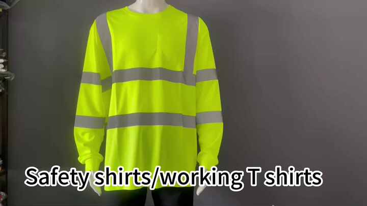 Hi Vis T Shirt ANSI Class 3 Reflective Safety Orange Short Sleeve ...