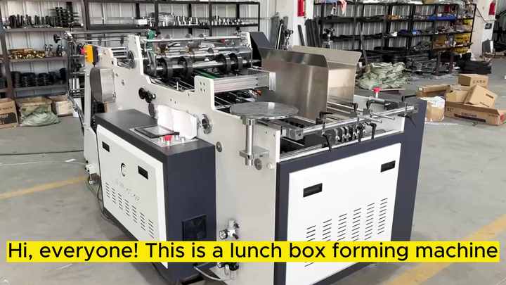 Fully Automatic Paper Box Making Machine for Fast Food