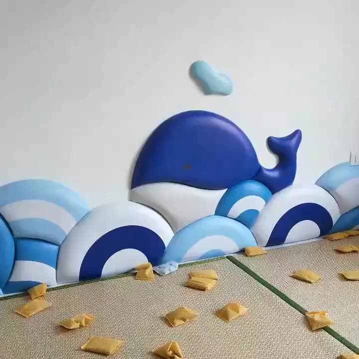 Baby Cute Soft Play Wall Padding Mat for Kids Protection