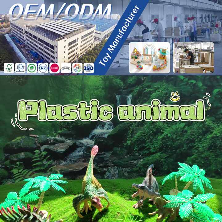 Plastic Jungle Animals Toys Set for Kids - Montessori Resin