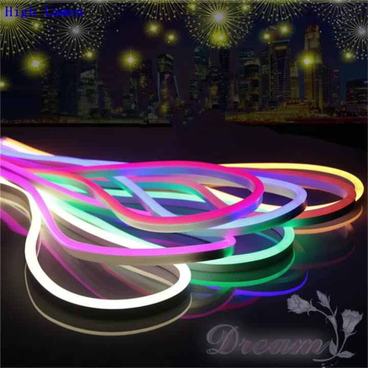 Waterproof Round Shape Led Neon Flex Warm White 12V 24V 360 Degrees ...