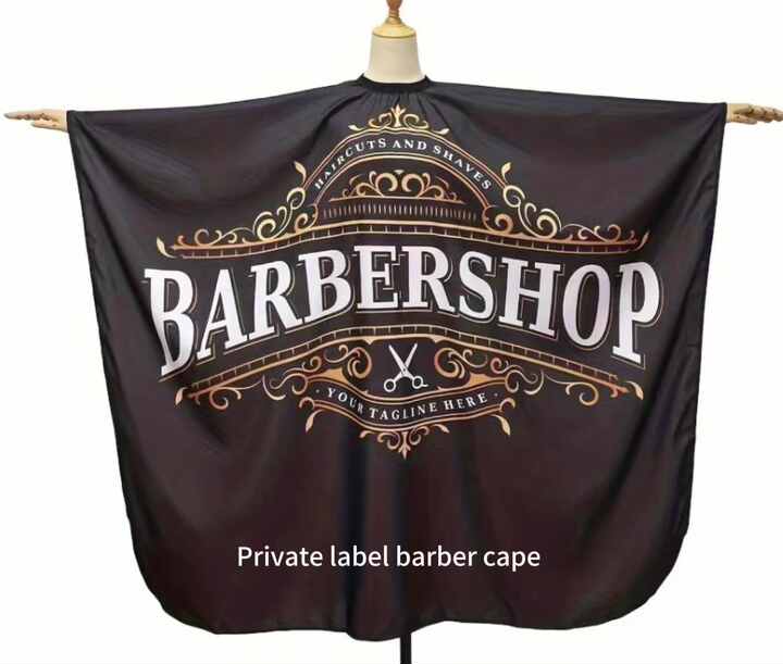 Premium sublimation large salon rubber neck barber cape silicone neck ...