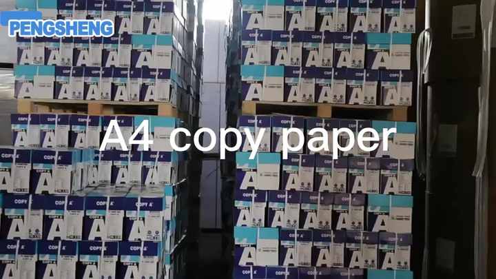 Wholesale Wood Pulp Printing A4 Size 70gsm 75gsm 80gsm Hard A4 Bond Paper 70 80 Gsm Draft Double ...