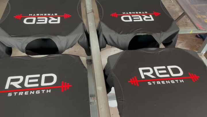 Custom Logo Work Out T-Shirt - 90% Polyester, 10% Spandex