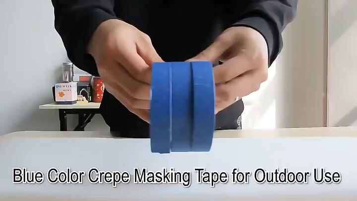 Blue Paper Tape Custom Print Colored Adhesive Paper Masking Washi Tape ...