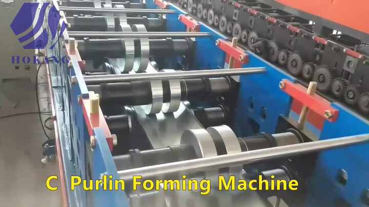 1-3MM CZ Purlin Roll Forming Machine Quick CZ Interchanging Light Steel ...