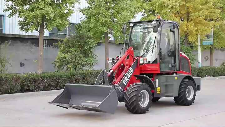 EVERUN ER408 Wholesale Price Mini Loader diesel Mini Front Loader Wheel ...