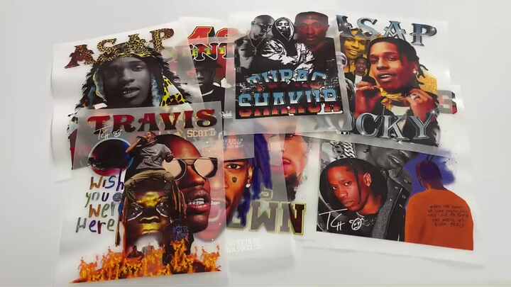 Wholesale Custom Rapper Transfer Screen Print Plastisol