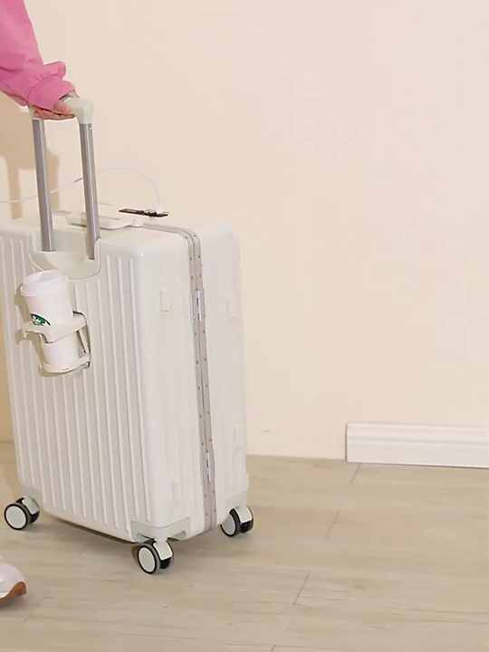 Fashion Aluminum Frame ABS Front Open Luggage 20 Inch Suit Case With ...