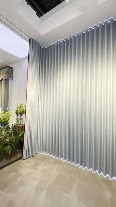 Electric Wire Curved Ripple Fold S Fold Blackout Drapery Curtain Window ...