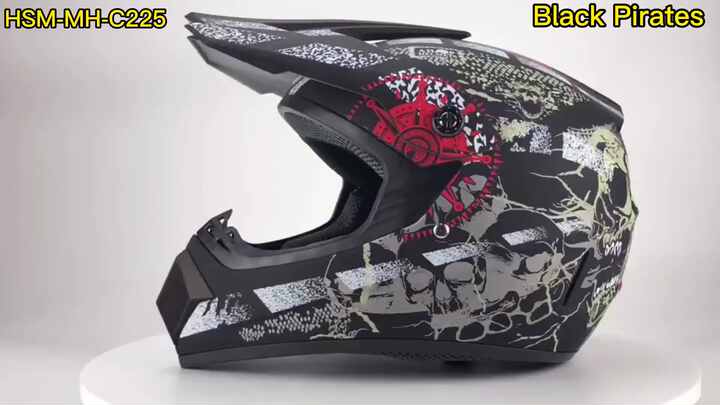 Unisex-Adult Full Face Motorcycle Helmet DOT Approved Motorbike Moped ...