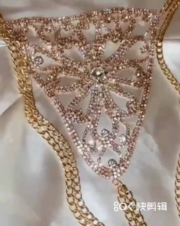 Custom Women Body Chain Jewelry - Sexy Rhinestone Thong Chains for ...