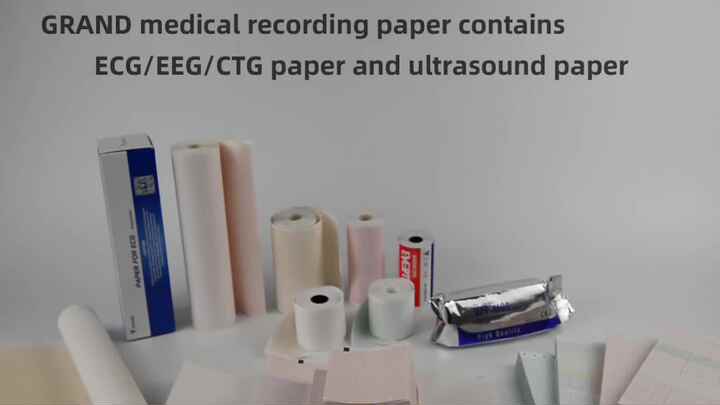 12 Channel ECG Paper - Z-Fold Roll for Medical Examinations