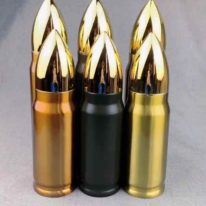Custom 17oz 34oz 500ml 1000ml Rifle Style Lovers Gifts Souvenir Bullet ...