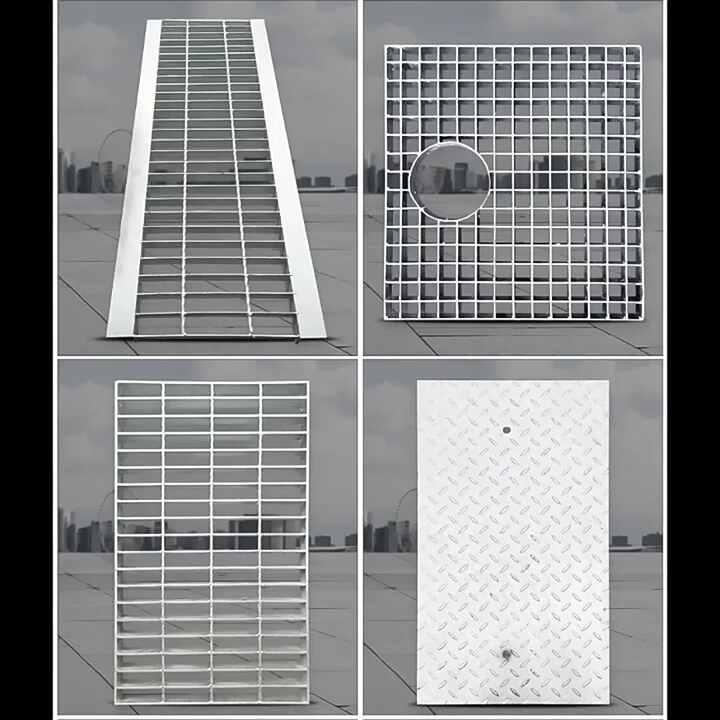 Heavy duty steel bar grating floor cover metal steel drain grates ...