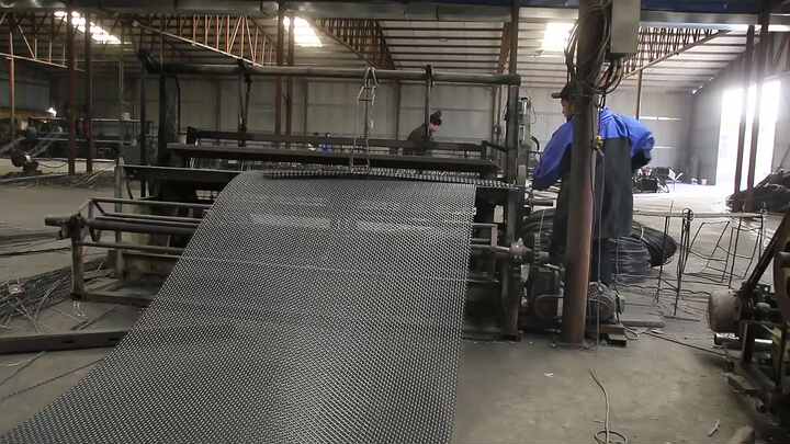 Aggregate Manganese Steel Wire Screen Sieving Woven Wire Mesh for ...
