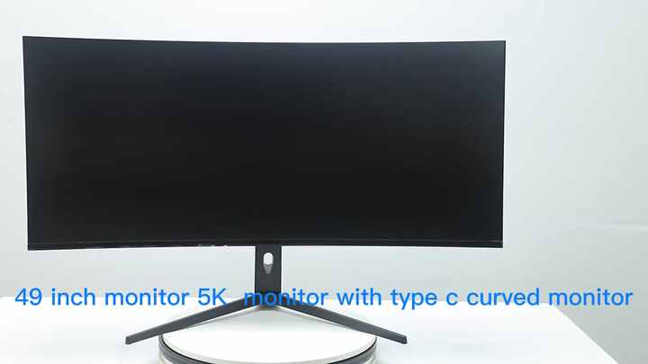 49 Inch Monitor 5120x1440 Curved 5K IPS for Gaming & Office