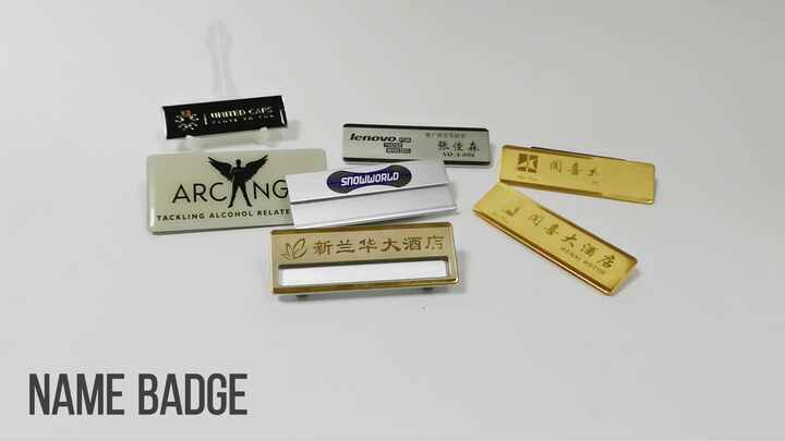 Personalized Uniform Laser Cut Aluminum Metal Nameplates
