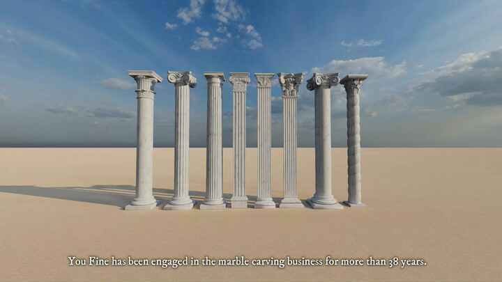 Roman Style Carved Marble Porch Columns for Decoration