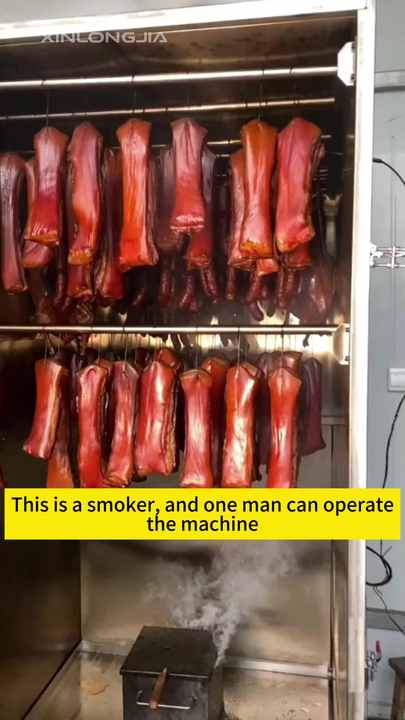 Commercial Multi Function Beef Fish Smoke House Machine