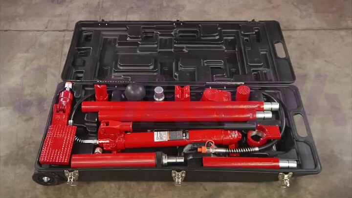 10 Ton Hydraulic Cylinder Ram Jack Body Frame Repair Kit - Steel Car ...