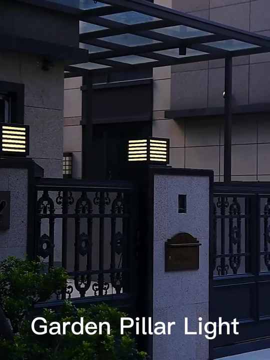 Modern LED Solar Power Main Gate Light for Home Garden Outdoor ...