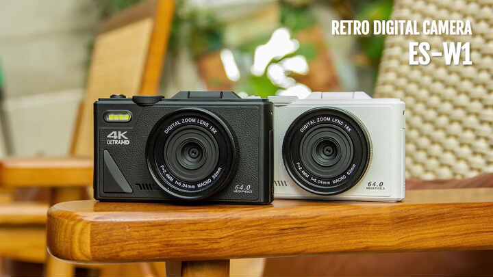 2024 Retro Digital Camera - 4K Video Camera with Flip Screen