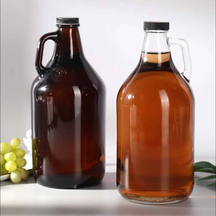 Customise Amber Glass Jugs - Perfect for Kombucha & Beer