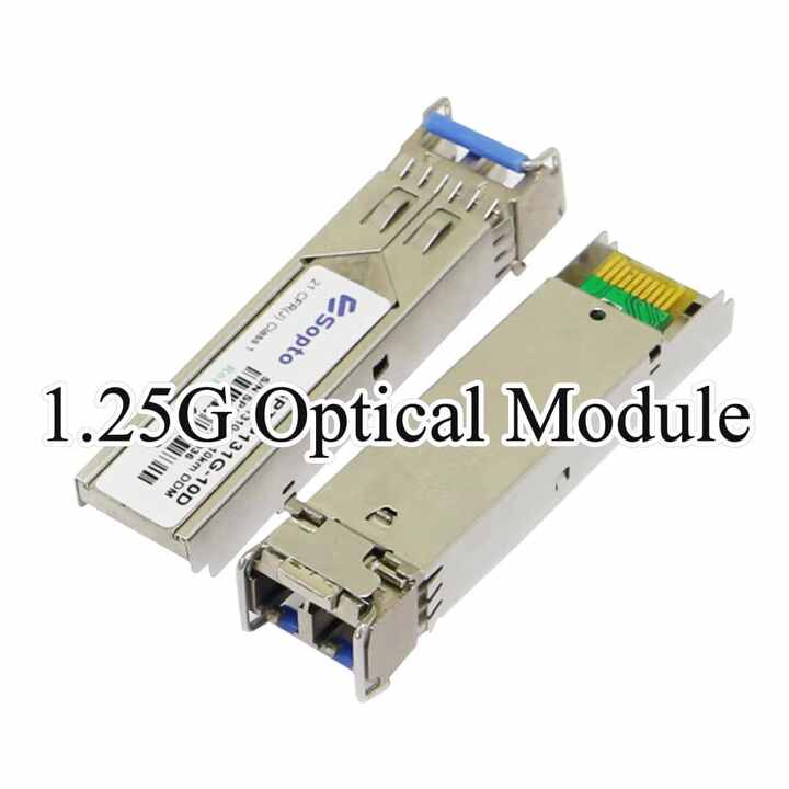 Sopto 1.25G SFP Fiber Optic Transceiver Module, 1310nm LC Connector ...