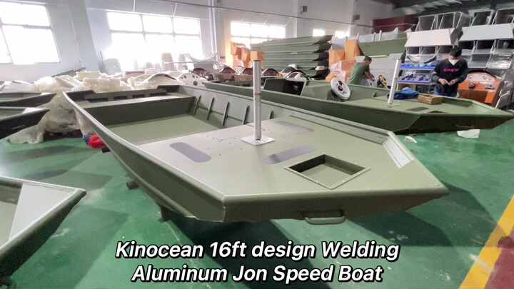 Kinocean Aluminum Center Console Fishing Boat 14ft-18ft, Ideal Jon Boat ...